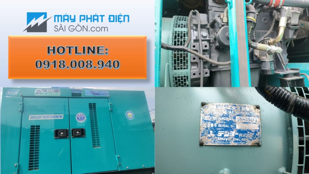 MÁY PHÁT ĐIỆN DENYO 60KVA CŨ